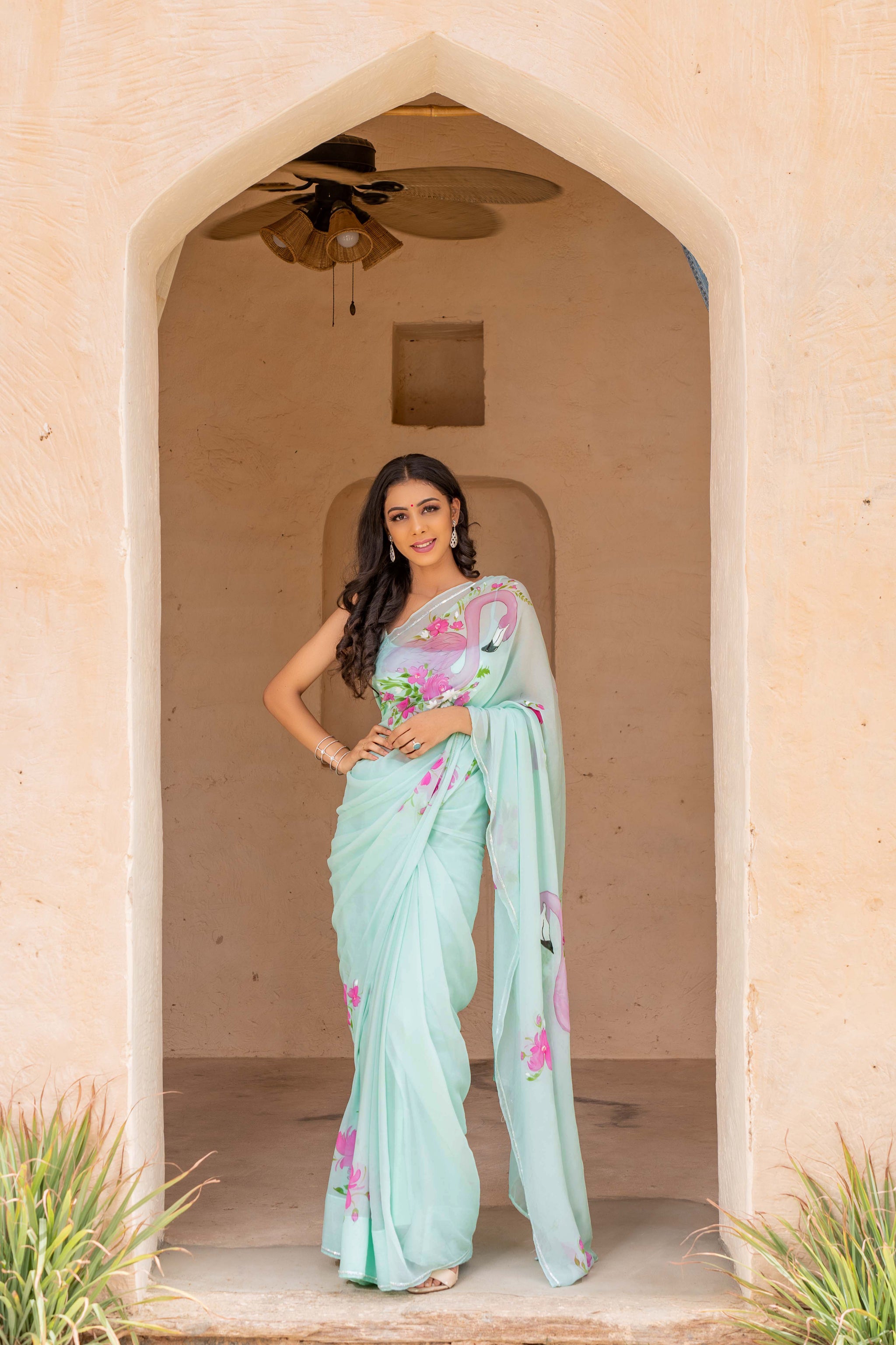 Stroke of Genius: Best Hand-Painted Sarees Showcase – Sanjoni
